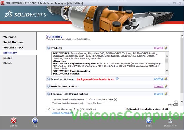 Download Solidworks 2015 - Hướng dẫn cài đặt chi tiết | Laptop xây dựng