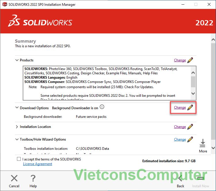 Download Solidworks 2022 - Hướng dẫn cài đặt chi tiết | Laptop xây dựng