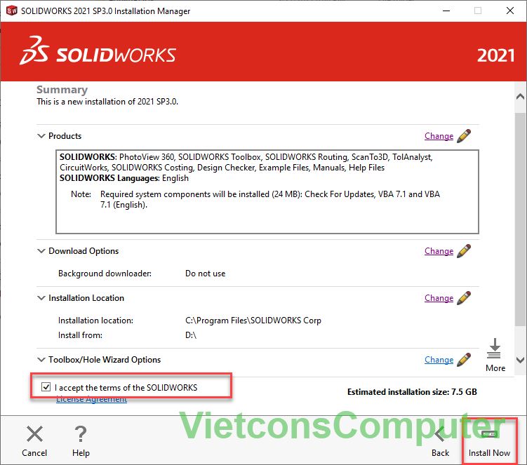 Download Solidworks 2021 - Hướng dẫn cài đặt chi tiết | Laptop xây dựng