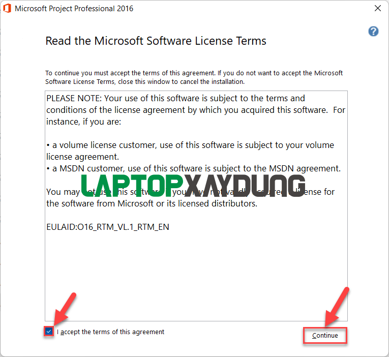 MICROSOFT PROJECT 2016 | Laptop xây dựng