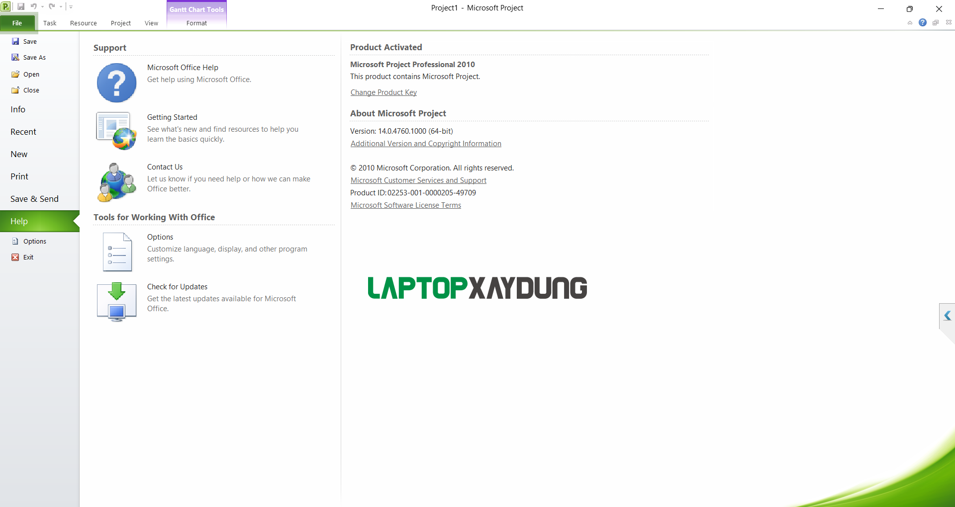 MICROSOFT PROJECT 2010 Full | Laptop xây dựng