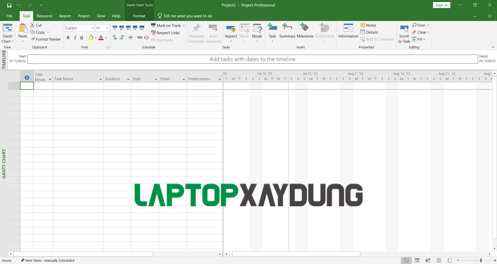 MICROSOFT PROJECT 2019 | Laptop xây dựng
