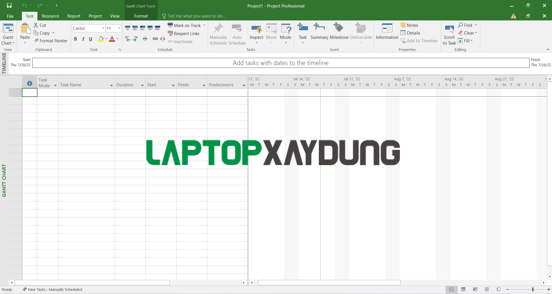 MICROSOFT PROJECT 2016 | Laptop xây dựng