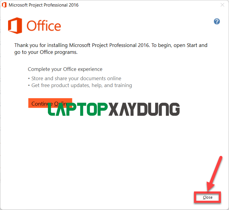 MICROSOFT PROJECT 2016 | Laptop xây dựng