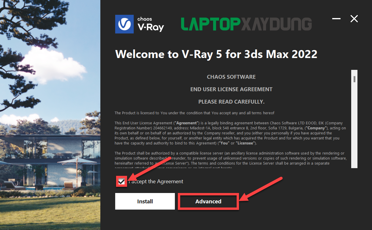 VRAY for 3Ds Max 2022 | Laptop xây dựng